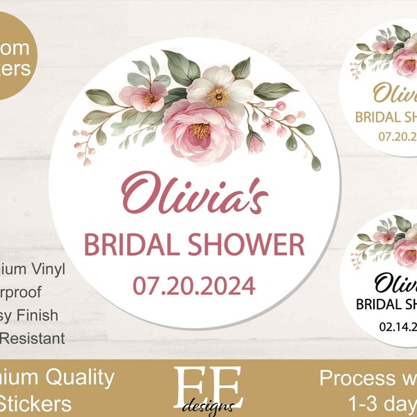 Bridal Shower Label - Etsy