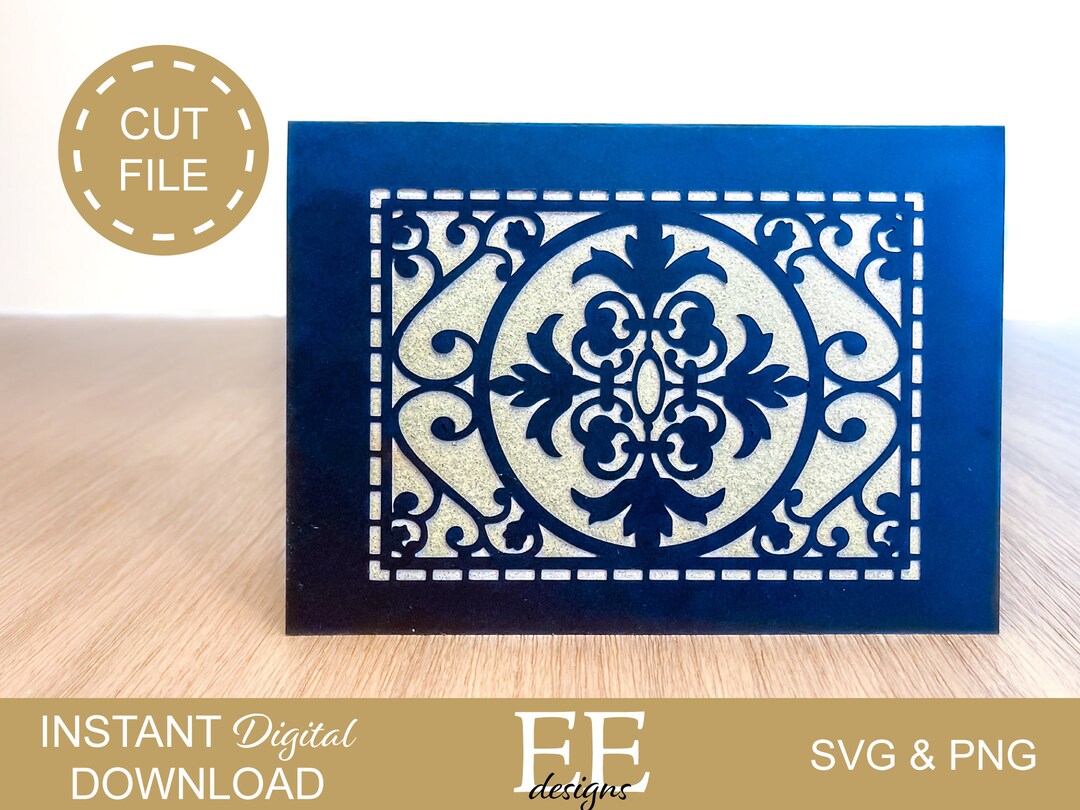 DIY Floral Greeting Card SVG: Cricut & Silhouette Cut File (digital ...