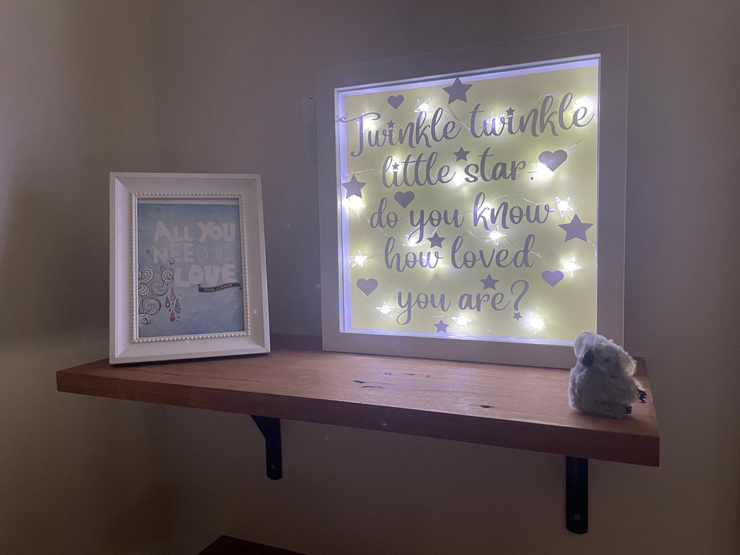 Twinkle Twinkle Little Star Light up Shadow Box / More Colours ...