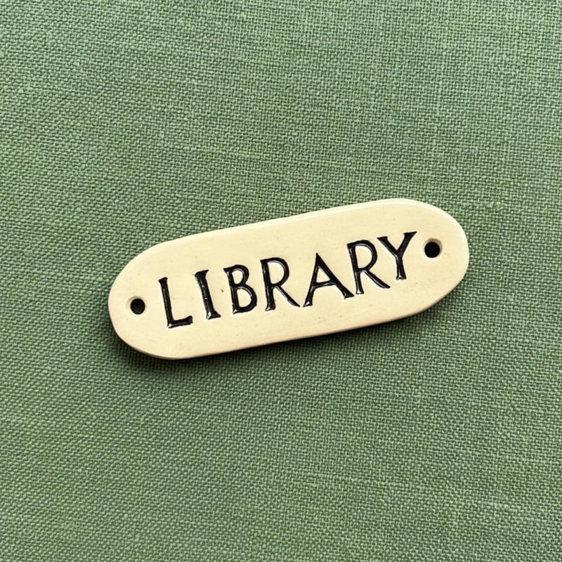 White Ceramic Hand Sign - Etsy