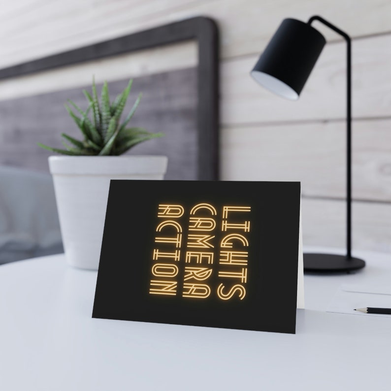 Lights Camera Action Birthday Card for Filmmakers - Etsy