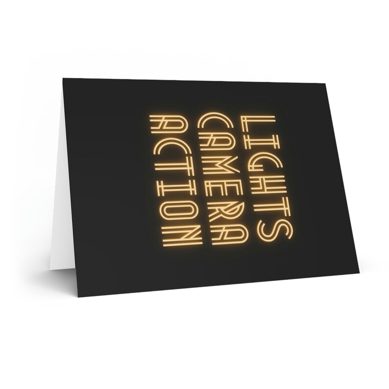 Lights Camera Action Birthday Card for Filmmakers - Etsy