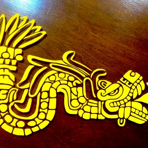 Aztec QUETZALCOATL Vinyl Decal/sticker, KUKULKAN , Mexico, for Laptop ...