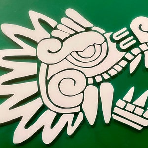 Aztec Quetzalcoatl Head Vinyl Decal: Laptop, Car, Guitar - Etsy