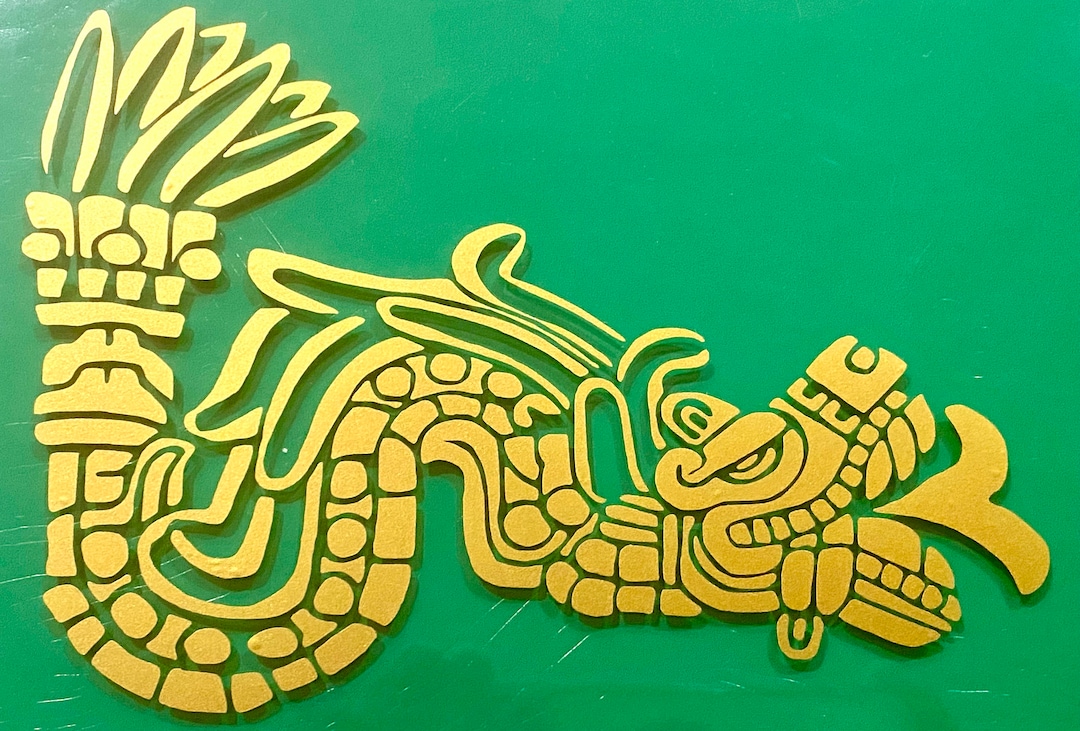 Aztec QUETZALCOATL Vinyl Decal/sticker Mexico, for Laptop, Cars, Desk ...