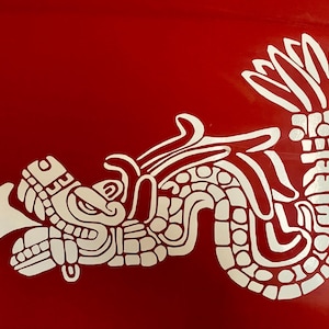 Aztec QUETZALCOATL Vinyl Decal/sticker, KUKULKAN , Mexico, for Laptop ...