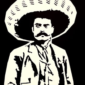 Emiliano Zapata Vinyl Decal/sticker, for Laptop, Desk, Wall, Car Window ...