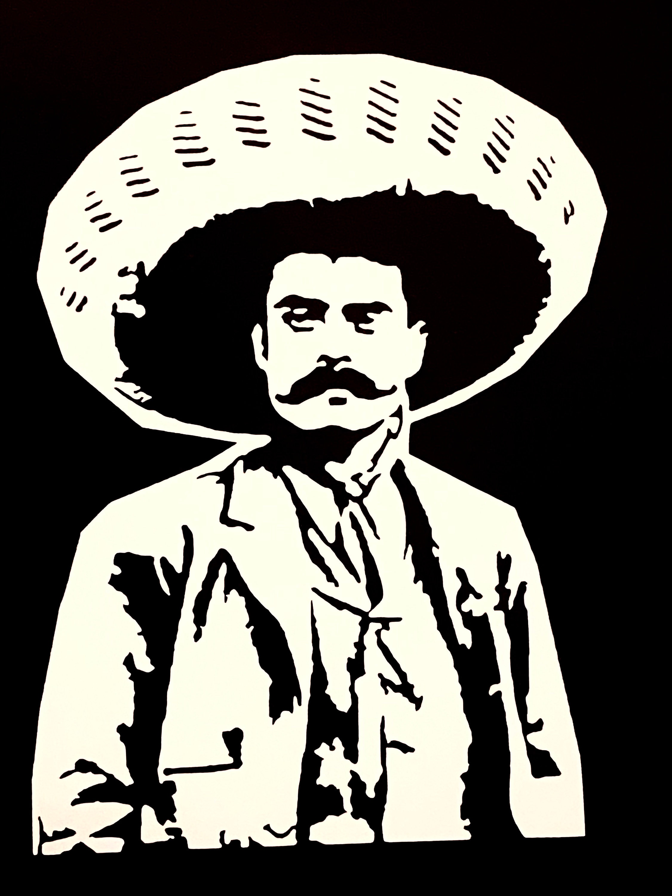 Emiliano Zapata Vinyl Decal/sticker, for Laptop, Desk, Wall, Car Window ...
