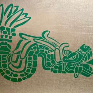 Aztec QUETZALCOATL Vinyl Decal/sticker, KUKULKAN , Mexico, for Laptop ...
