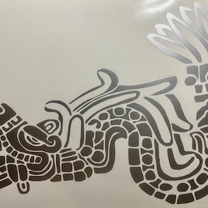 Aztec QUETZALCOATL Vinyl Decal/sticker, KUKULKAN , Mexico, for Laptop ...