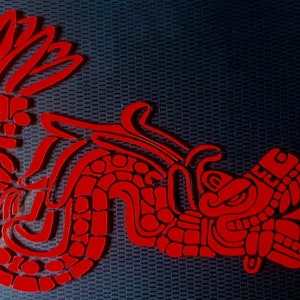 Aztec QUETZALCOATL Vinyl Decal/sticker, KUKULKAN , Mexico, for Laptop ...
