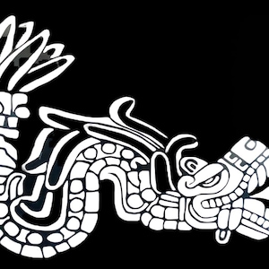 Aztec QUETZALCOATL Vinyl Decal/sticker, KUKULKAN , Mexico, for Laptop ...