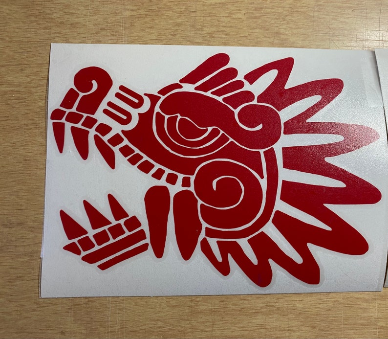 Aztec QUETZALCOALT HEAD Vinyl Decal/sticker Mexico, for Laptop,car,desk ...