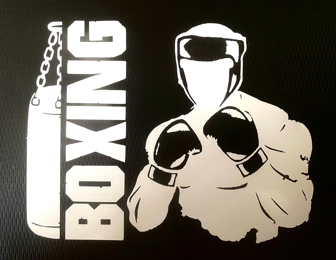 Boxing Vinyl Decal/sticker for Laptop Car, Desk, Window, Guitar, Helmet ...