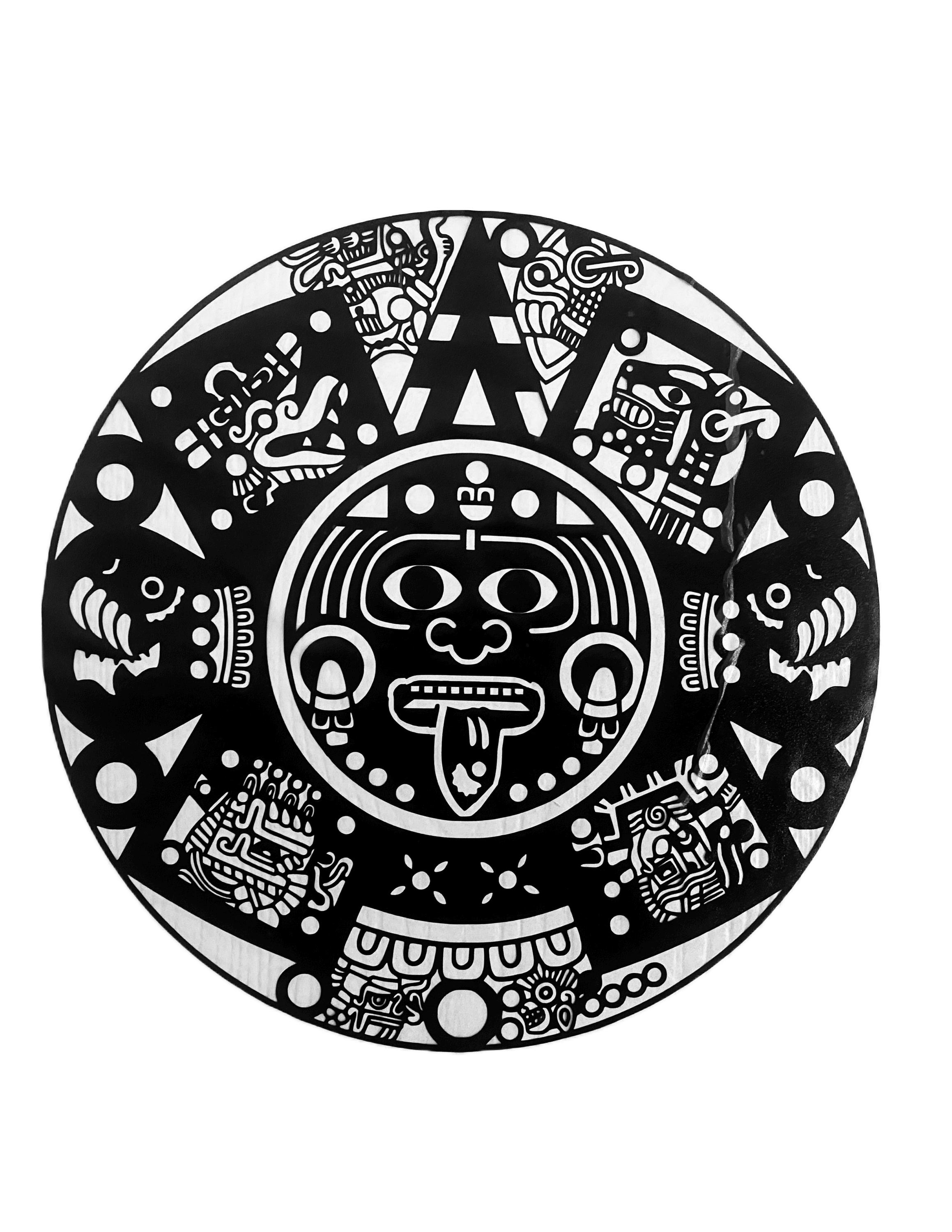 Aztec Calendar/piedra Del Sol Vinyl Decal/sticker for Laptop, Car ...