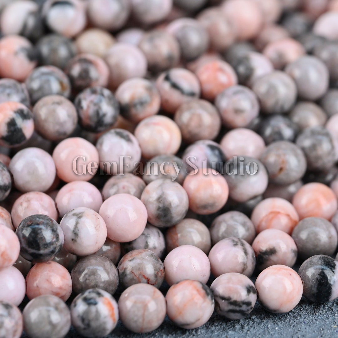Premium Natural Pink Zebra Jasper Beads 4mm to 12mm Round - Etsy