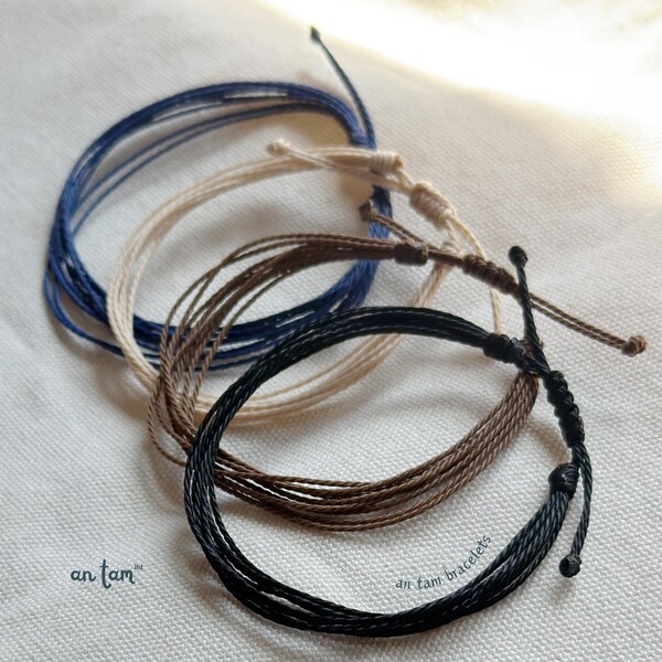 Wax String Bracelet - Etsy