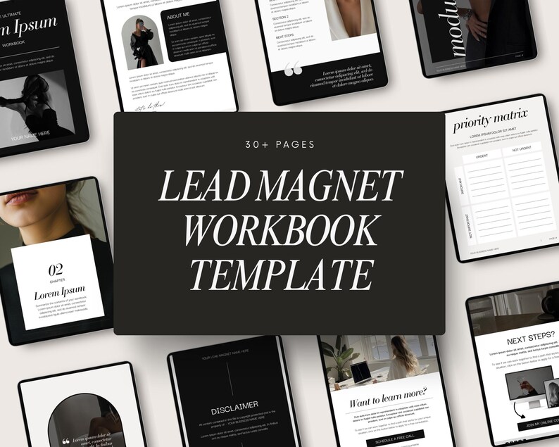 Editable Workbook Template Course Creator Lead Magnet Template Coaching ...