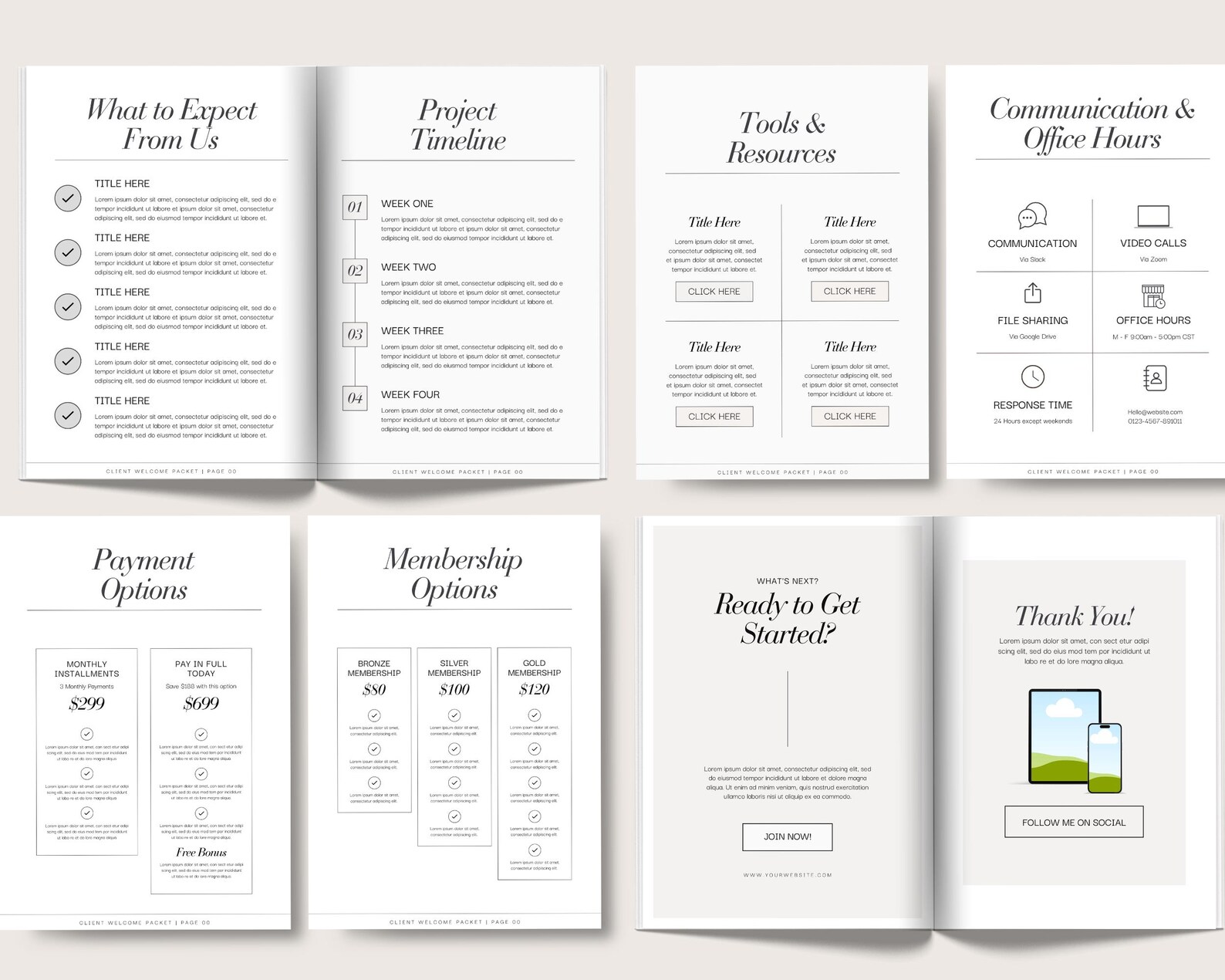 Client Onboarding Packet Client Welcome Packet Template Client Welcome ...