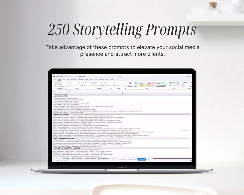 250 Done for You Social Media Storytelling Content Prompts | Social ...