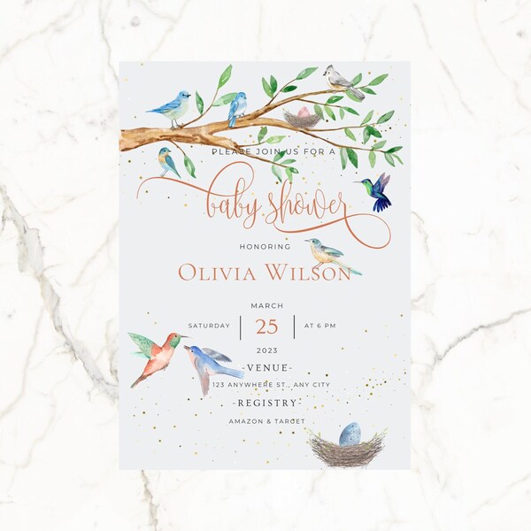 Bird Baby Shower - Etsy