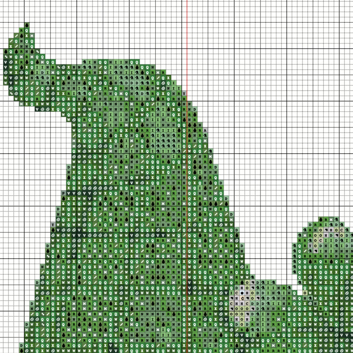 Lucky Gnome Pattern, Instant Digital Download Cross Stitch Patter, Cute ...