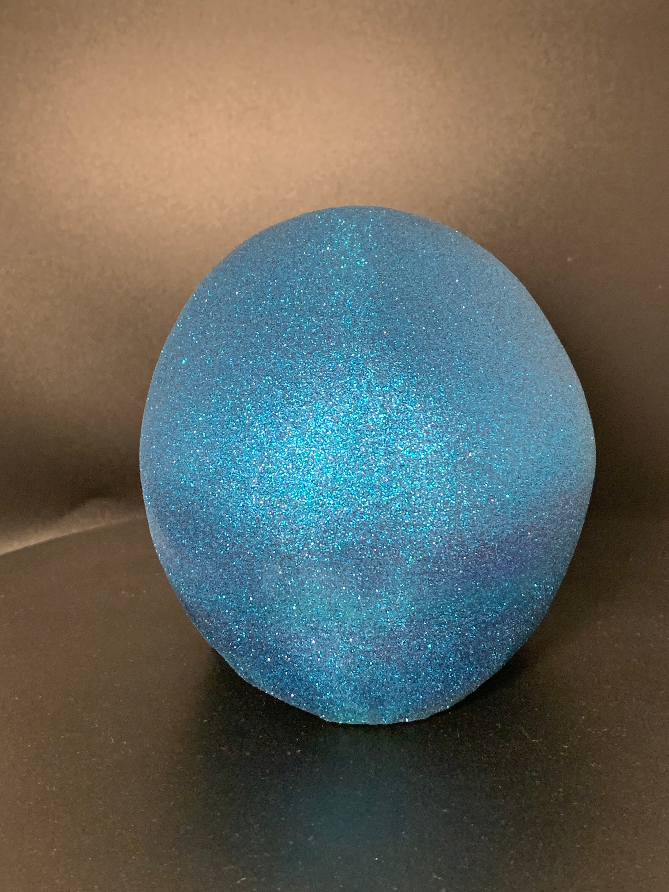 3D Printed Human Glitter Sparkle Skull Statue Custom Art Skull Custom ...