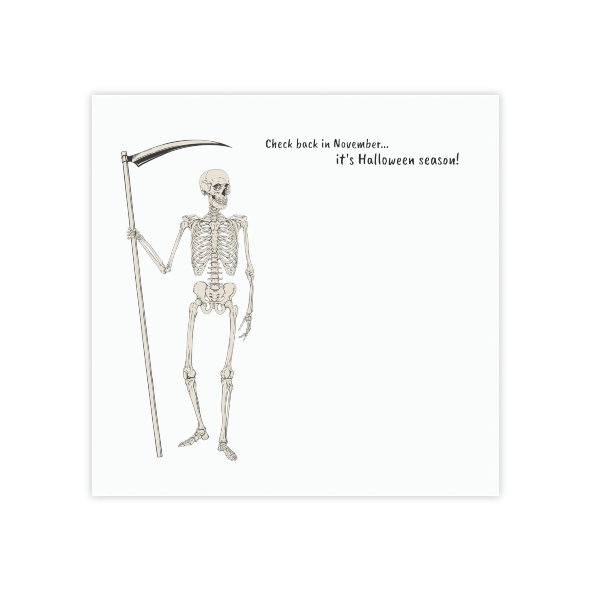Skeleton Grim Reaper Post-it® Note Pads Check Back in November Its ...