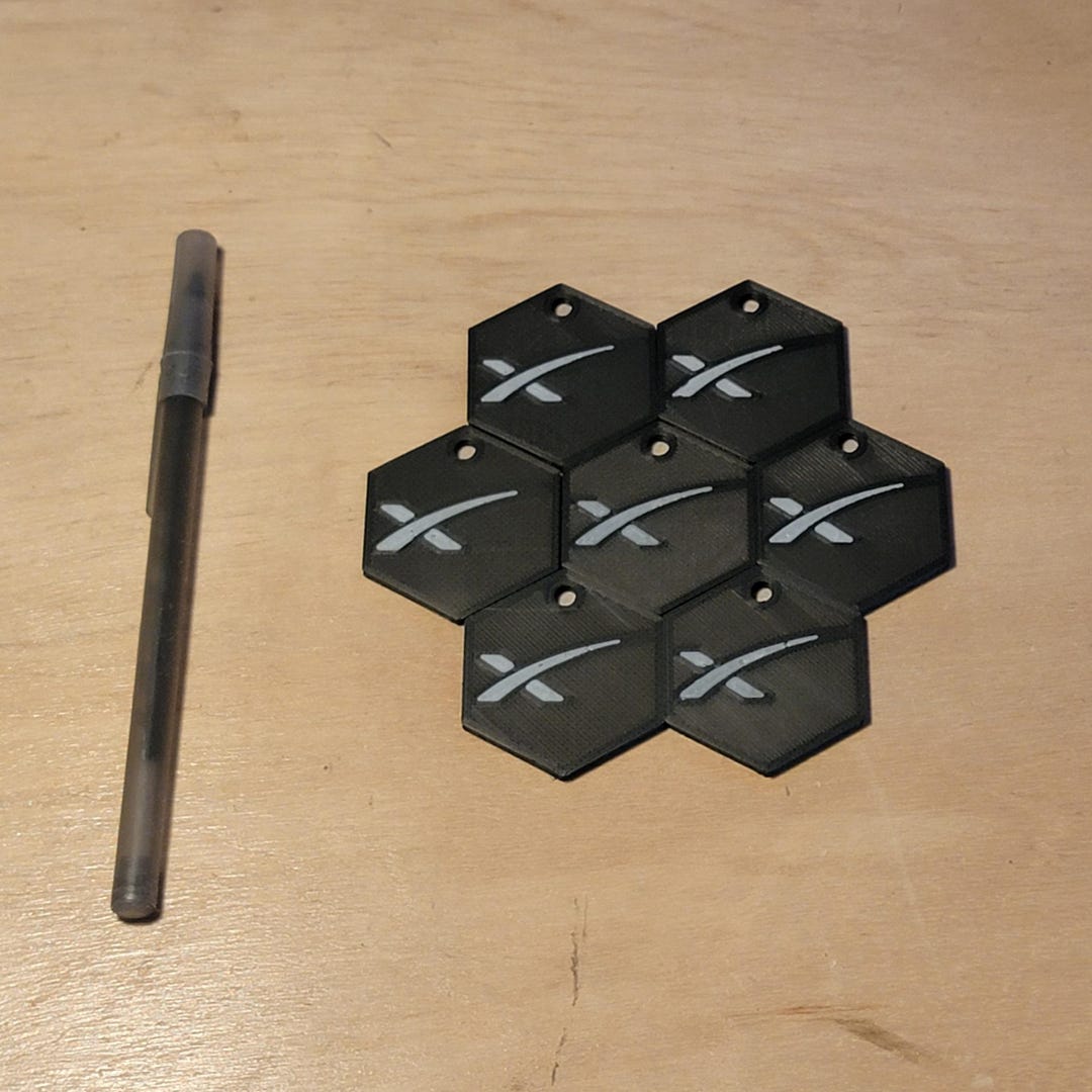 Spacex Heat Tile Keycharm (7-pack) - Etsy