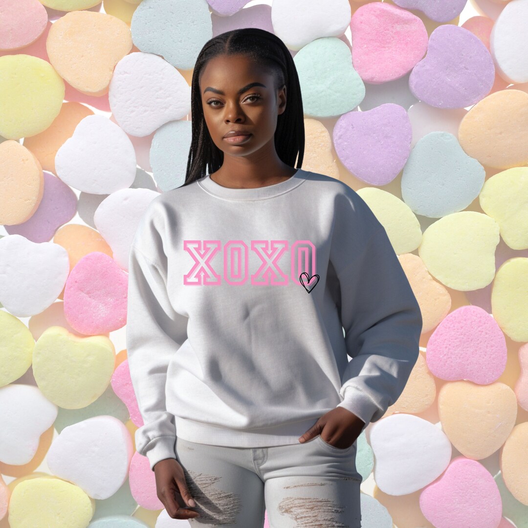 XOXO, Valentines Day Sweater, Valentine Sweatshirt, Galentines Day Sweater, Gift for Girlfriend ...