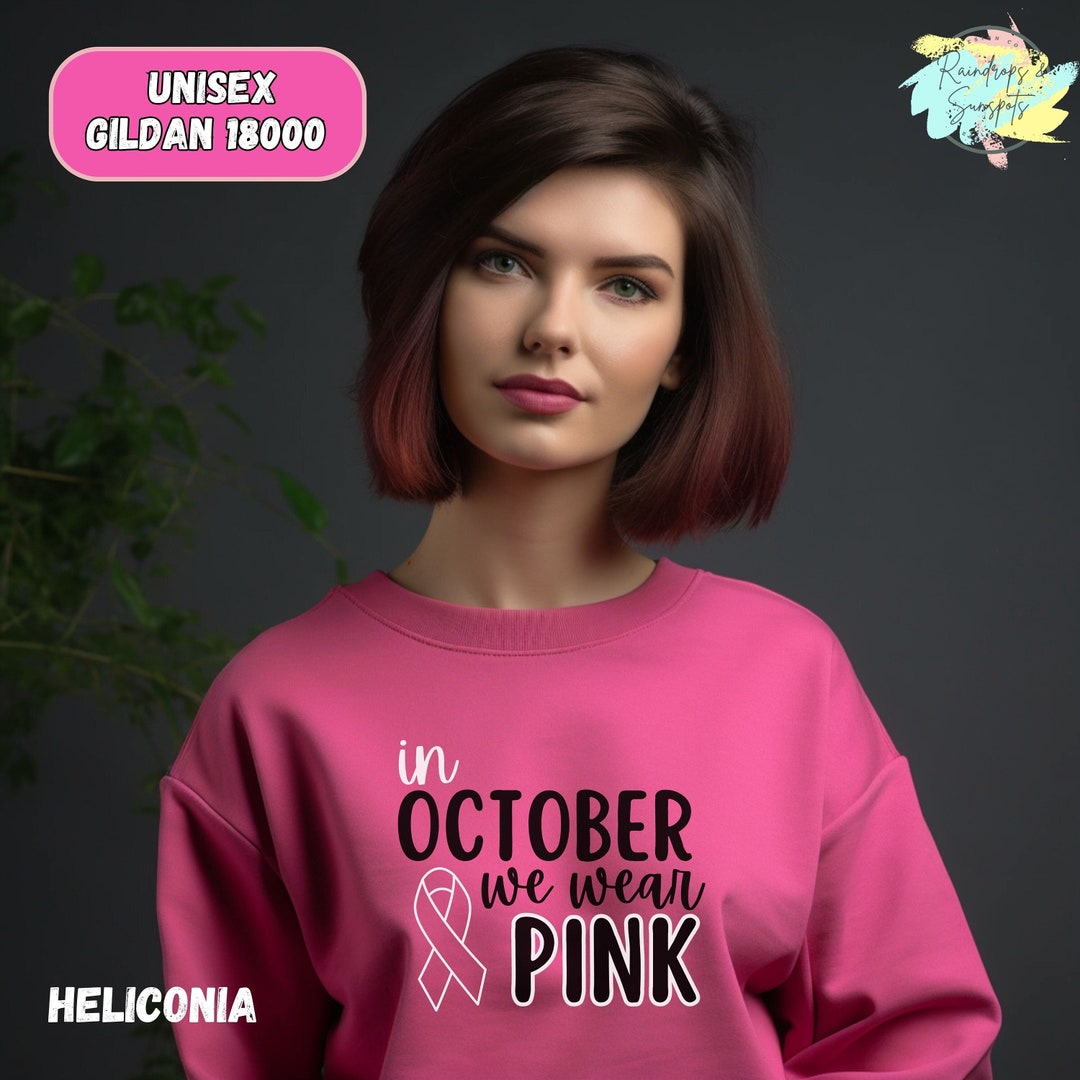 In October We Wear Pink Breast Cancer Awareness Month Mean Etsy