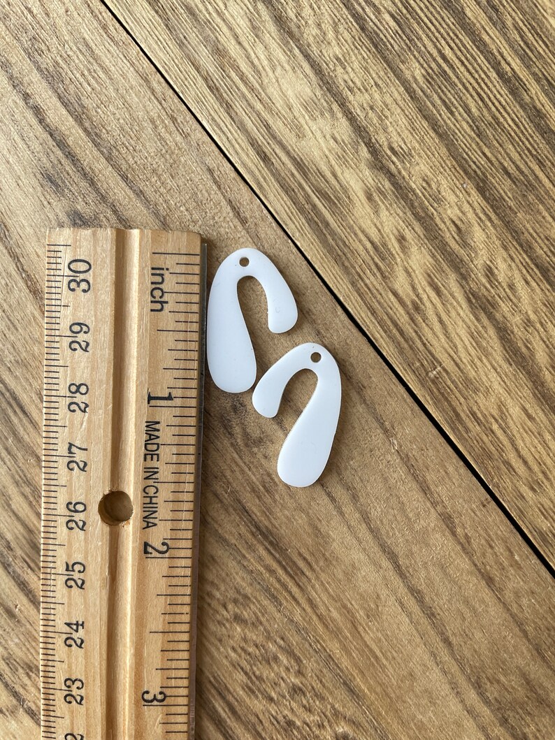 Laser Cut Acrylic Earring Blanks, One Hole Abstract Shape Connector ...