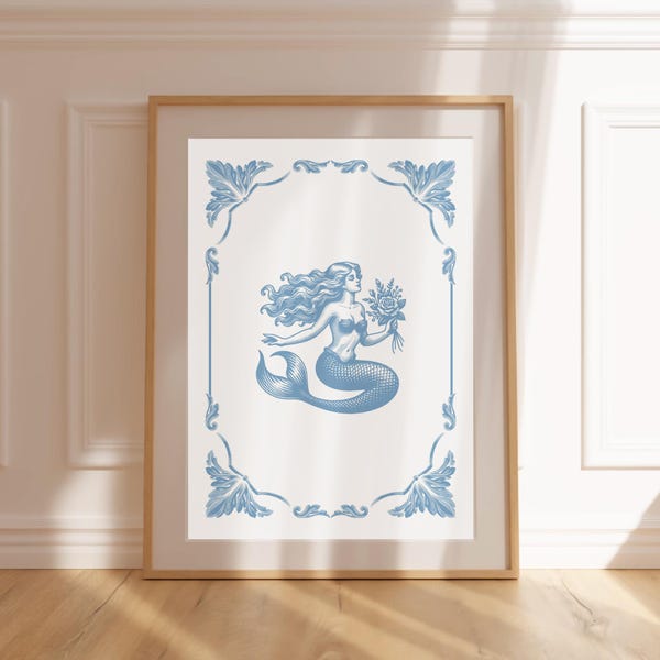 Preppy Mermaid - Etsy