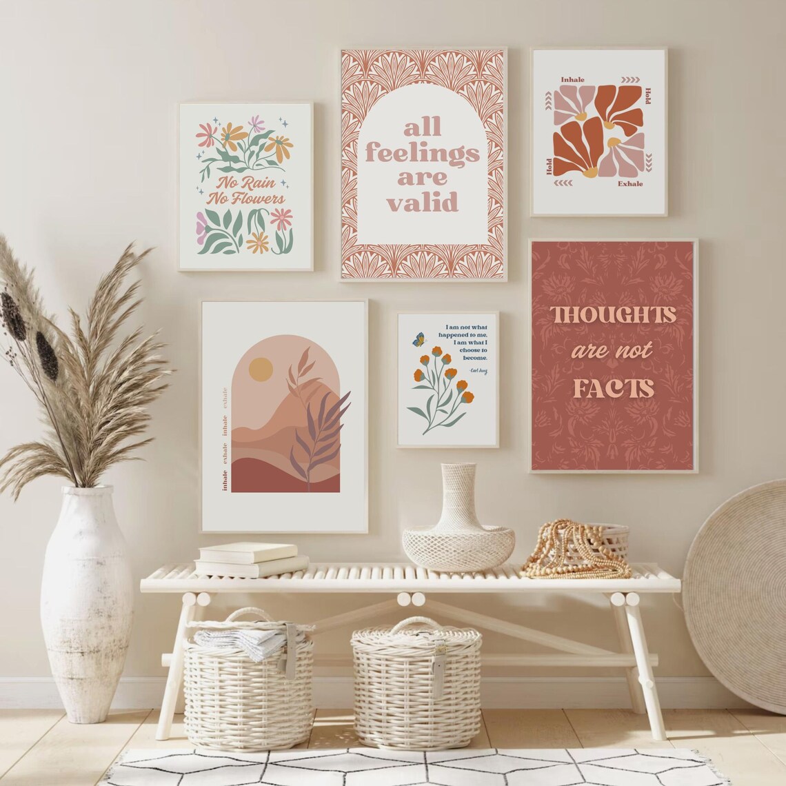 Mental Health Posters Set of 6 Gallery Prints Therapy Office Decor ...