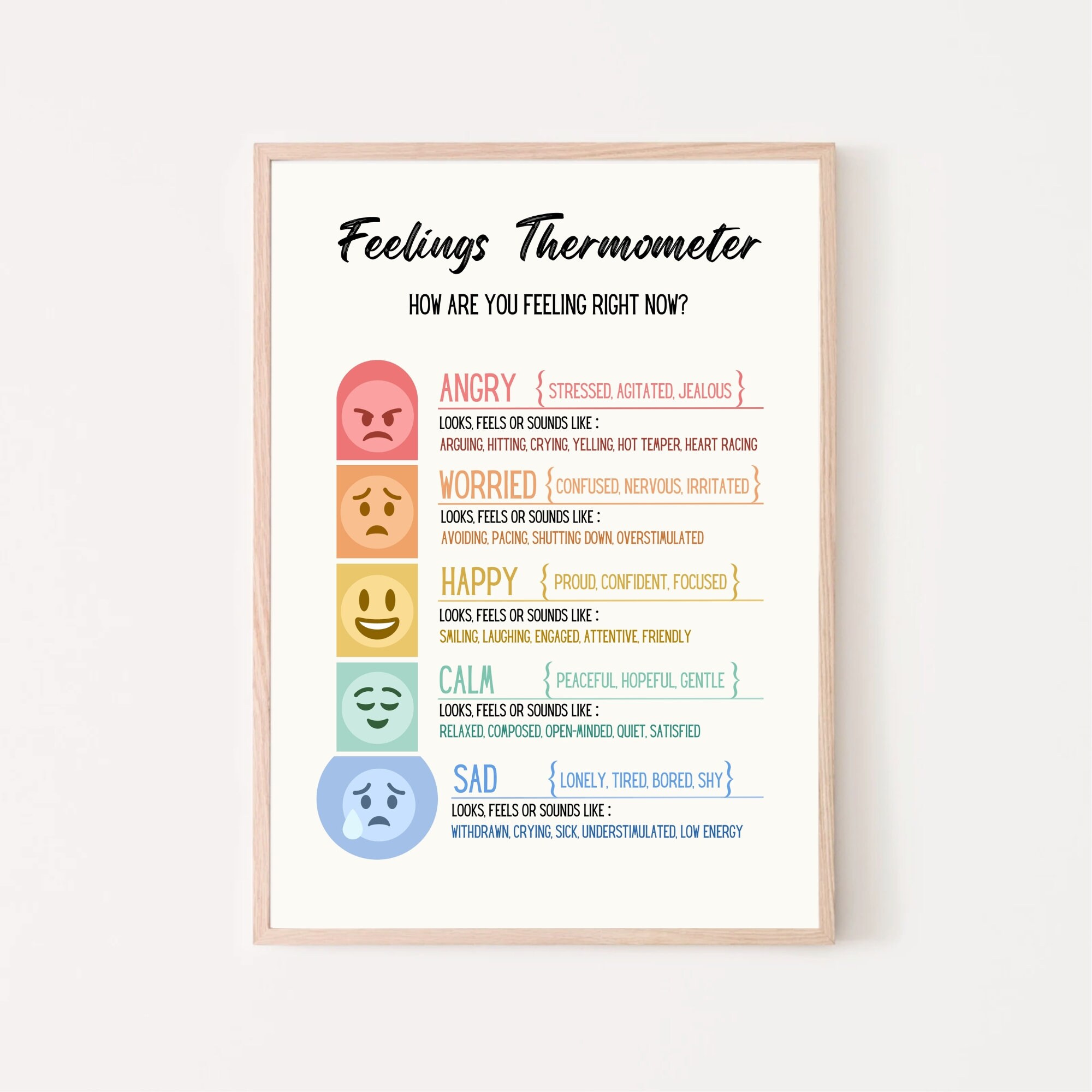 Calming Corner Poster Set of 12, Calming Strategies Techniques, Coping ...
