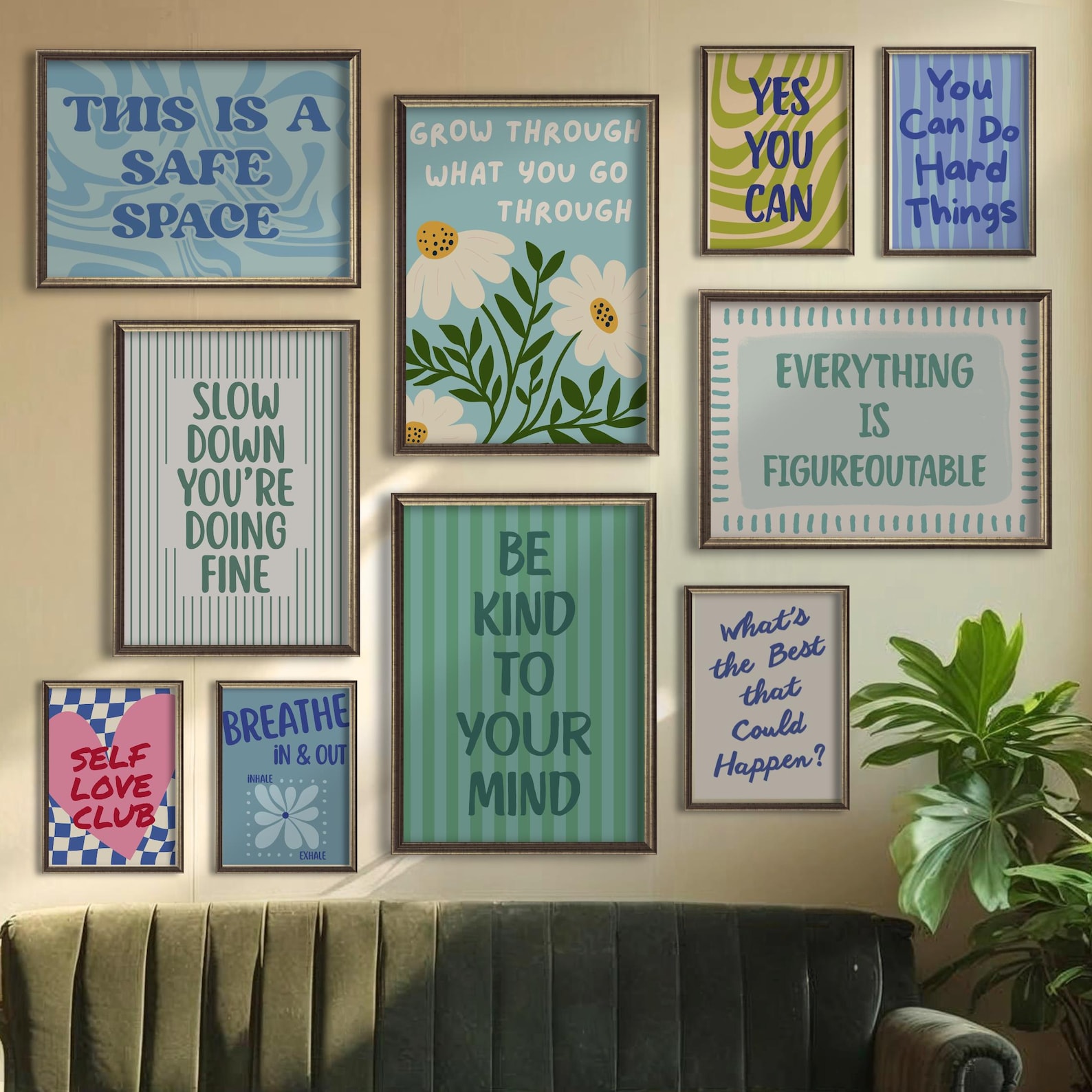 Set of 30 Counselor Office Gallery Wall Decor School Counseling Prints ...