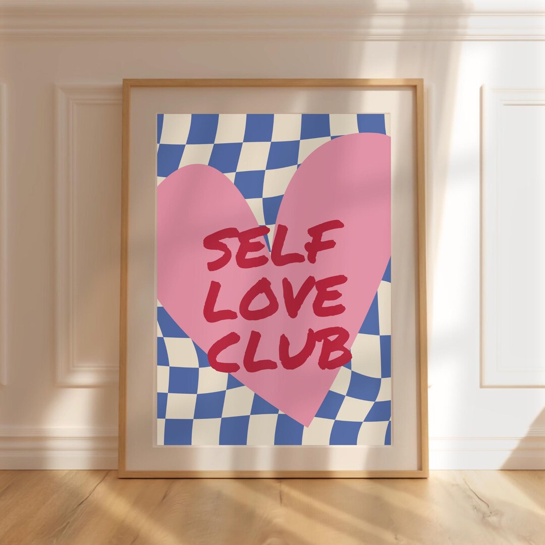 Self Love Club Print Art Daily Reminders Poster School Counselor Wall ...