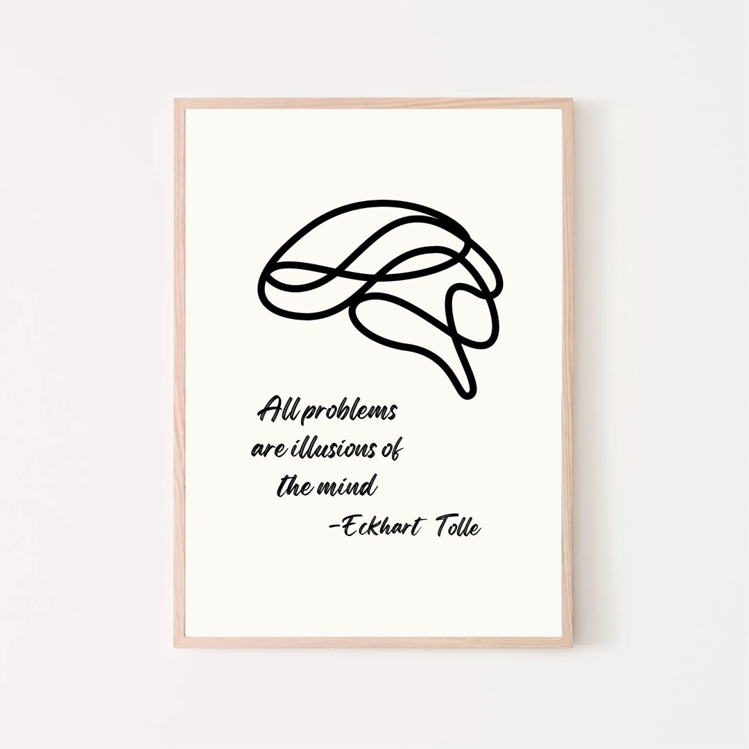 Brain Art Poster, Line Art Drawing, Therapy Counseling Office Decor ...