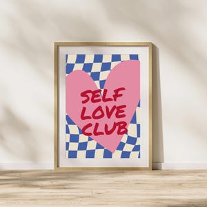 Self Love Club Print Art Daily Reminders Poster School Counselor Wall ...