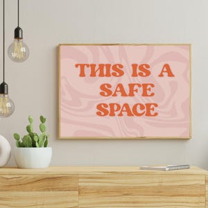 This is A Safe Space Wall Art Counselor Door Sign School Psychologist ...