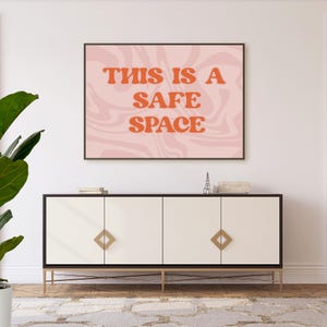 This is A Safe Space Wall Art Counselor Door Sign School Psychologist ...