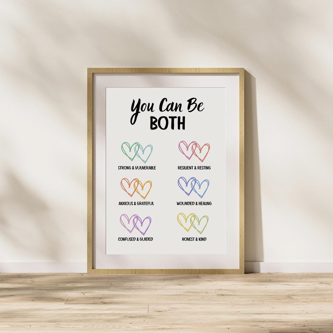 You Can Be Both Duality Poster Therapy Office Wall Decor Psychology Art ...