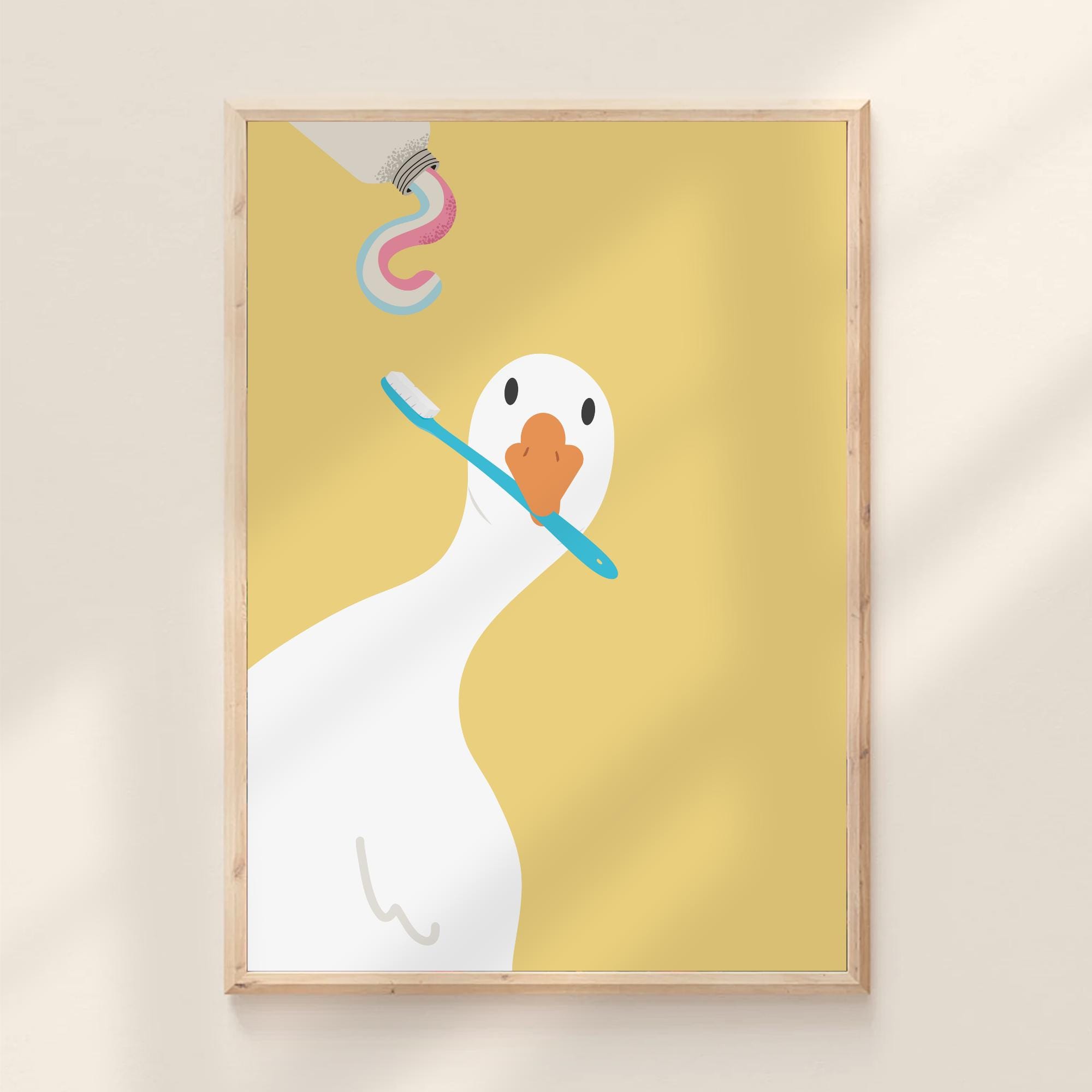Bathroom Duck Gallery Art Set of 8 Kids Bath Time Printable Toddler ...