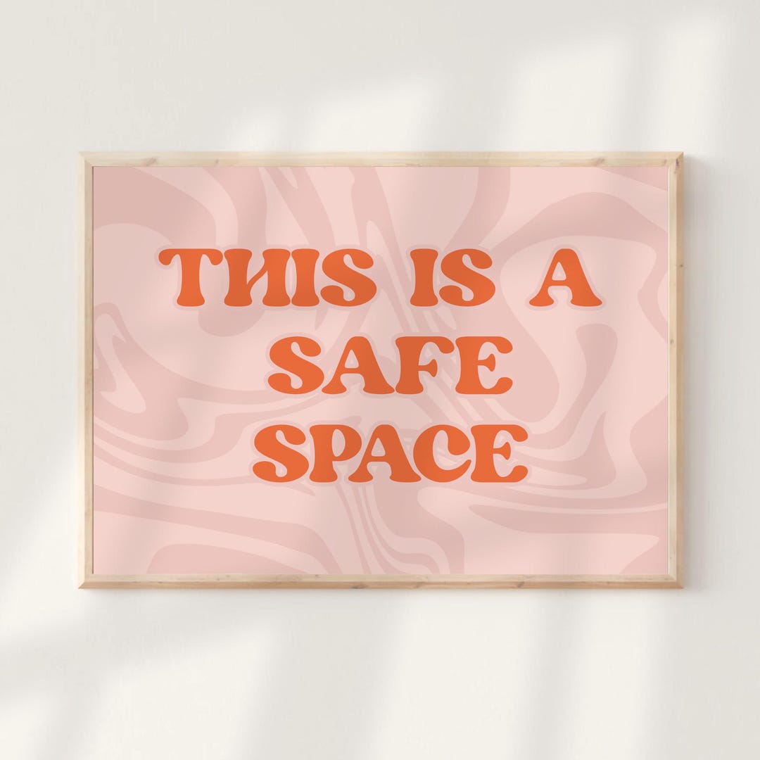 This is A Safe Space Wall Art Counselor Door Sign School Psychologist ...