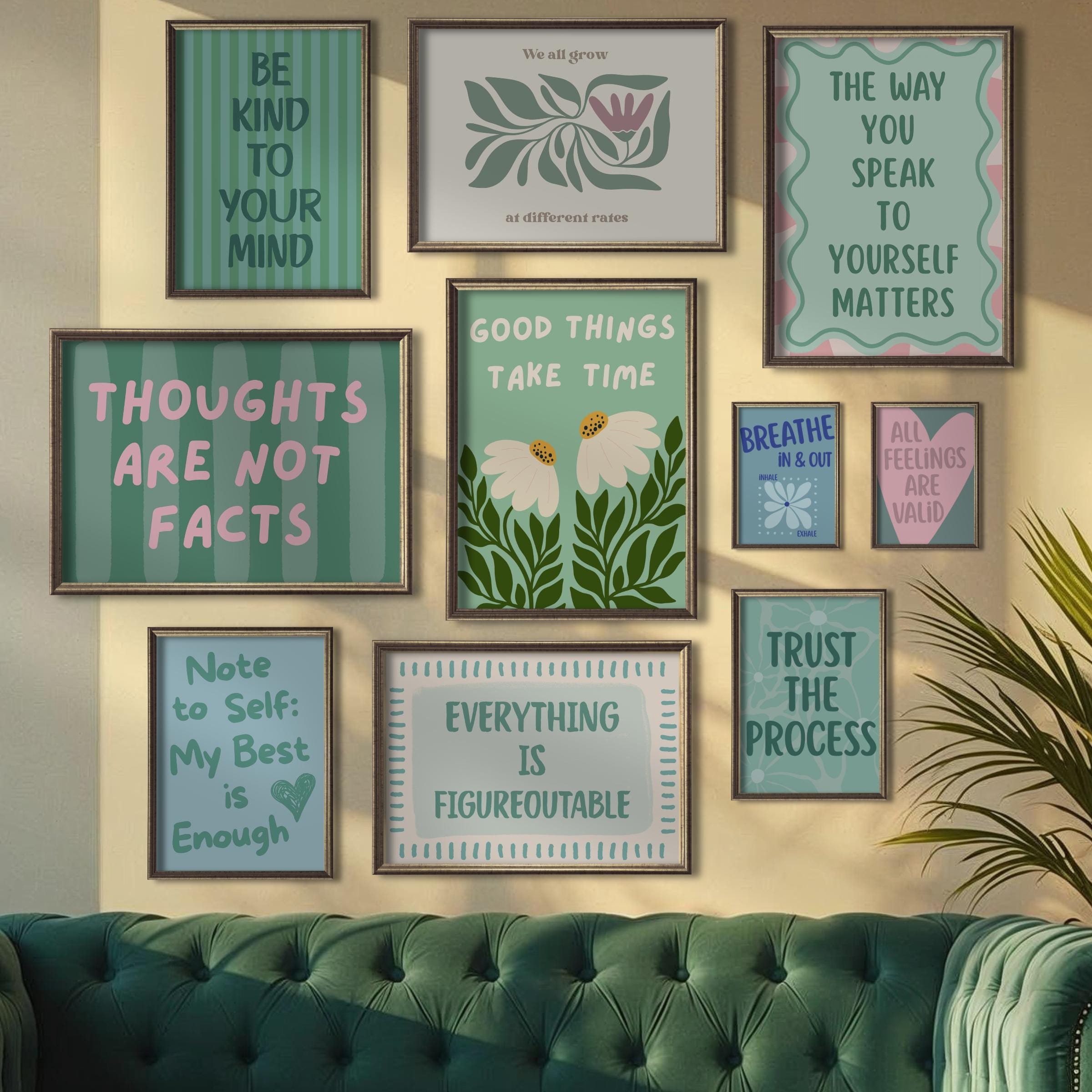 Set of 30 Counselor Office Gallery Wall Decor School Counseling Prints ...