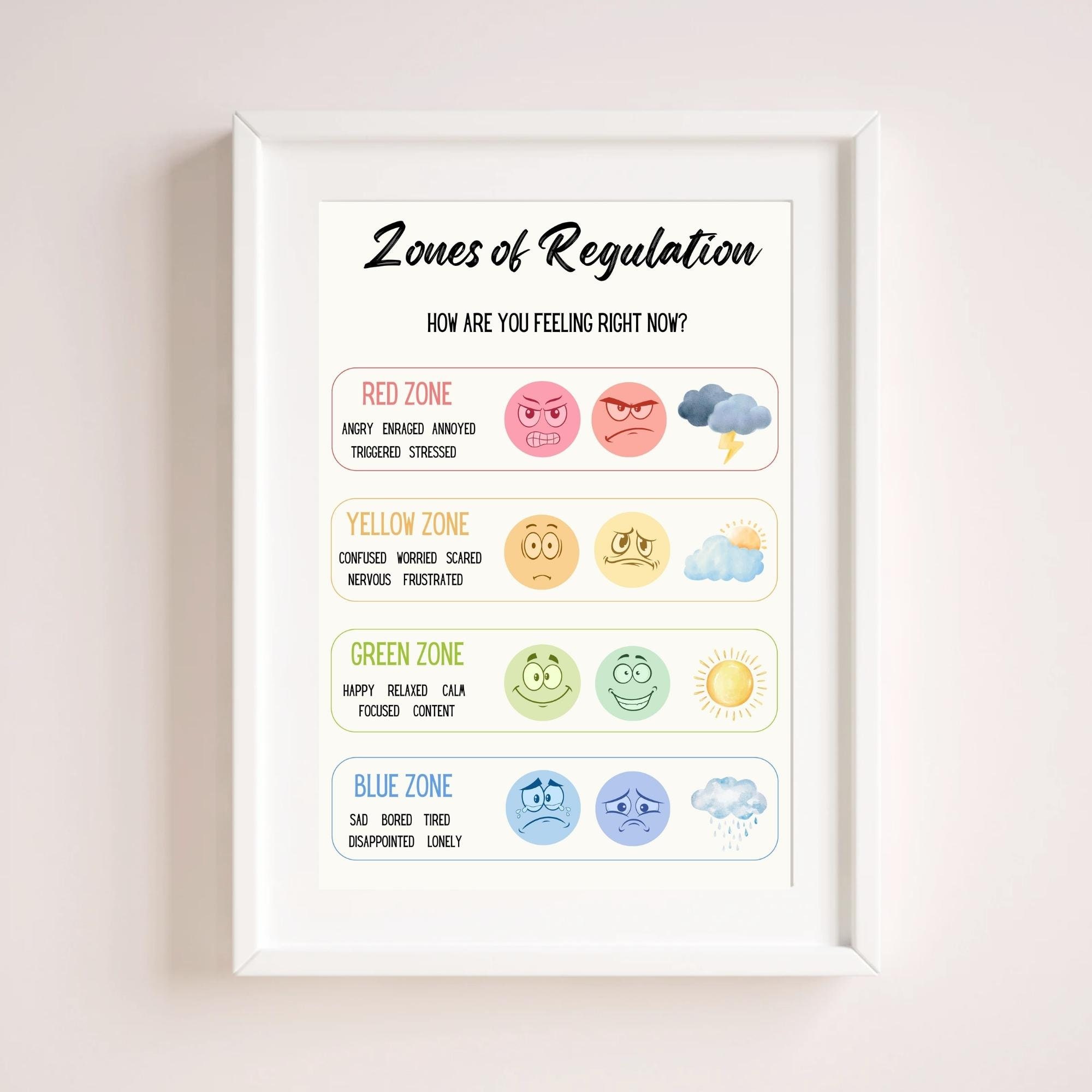 Zones of Regulation, Emotional Regulation, Calming Corner, Feelings ...