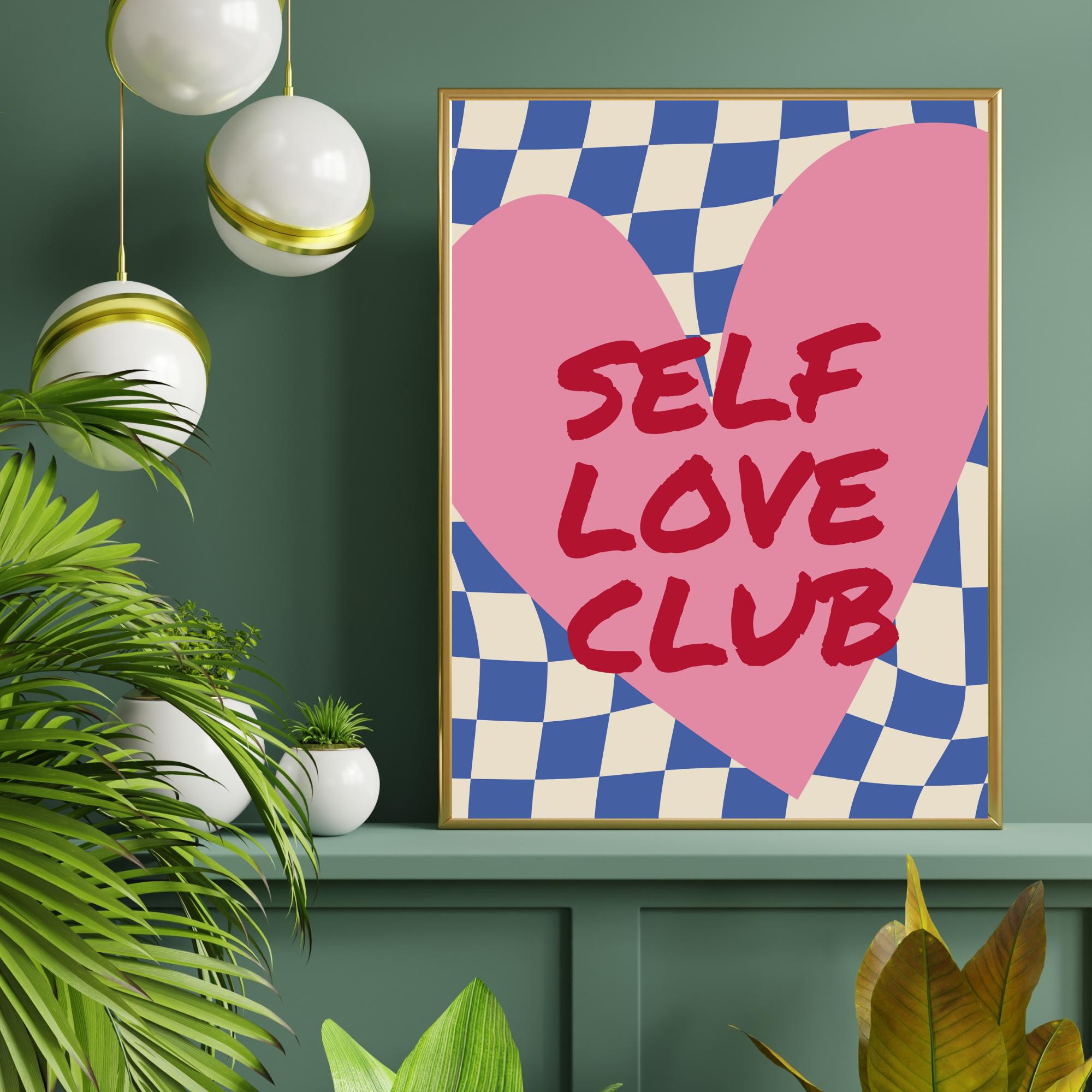 Self Love Club Print Art Daily Reminders Poster School Counselor Wall ...