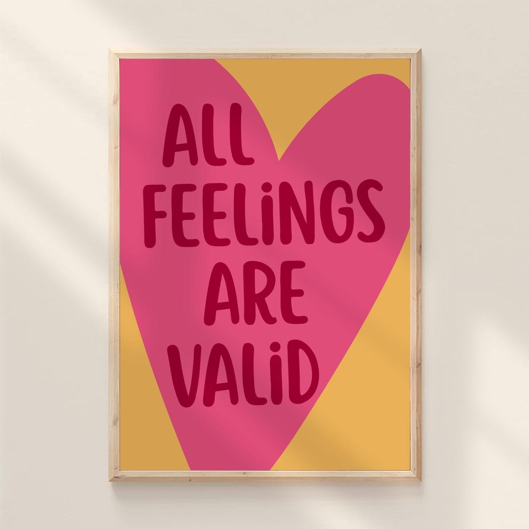 All Feelings Are Valid SLP Room Sign Counseling Office Decor Speech ...
