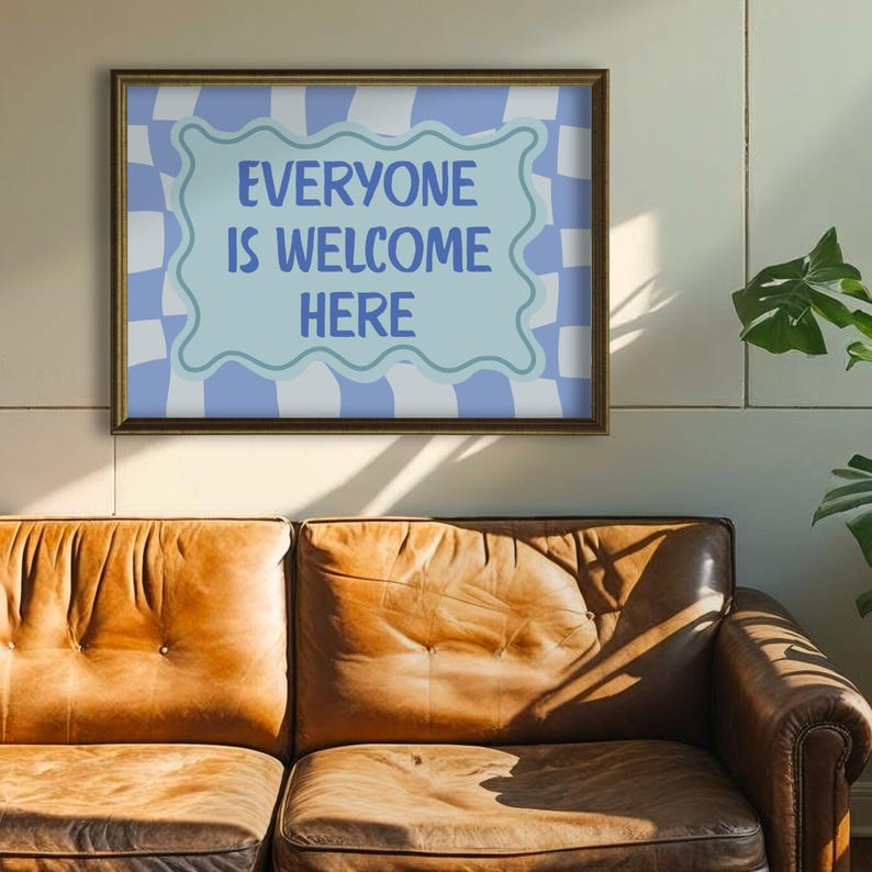 Everyone is Welcome Here Speech Therapy Room Decor SLP Wall Art School ...