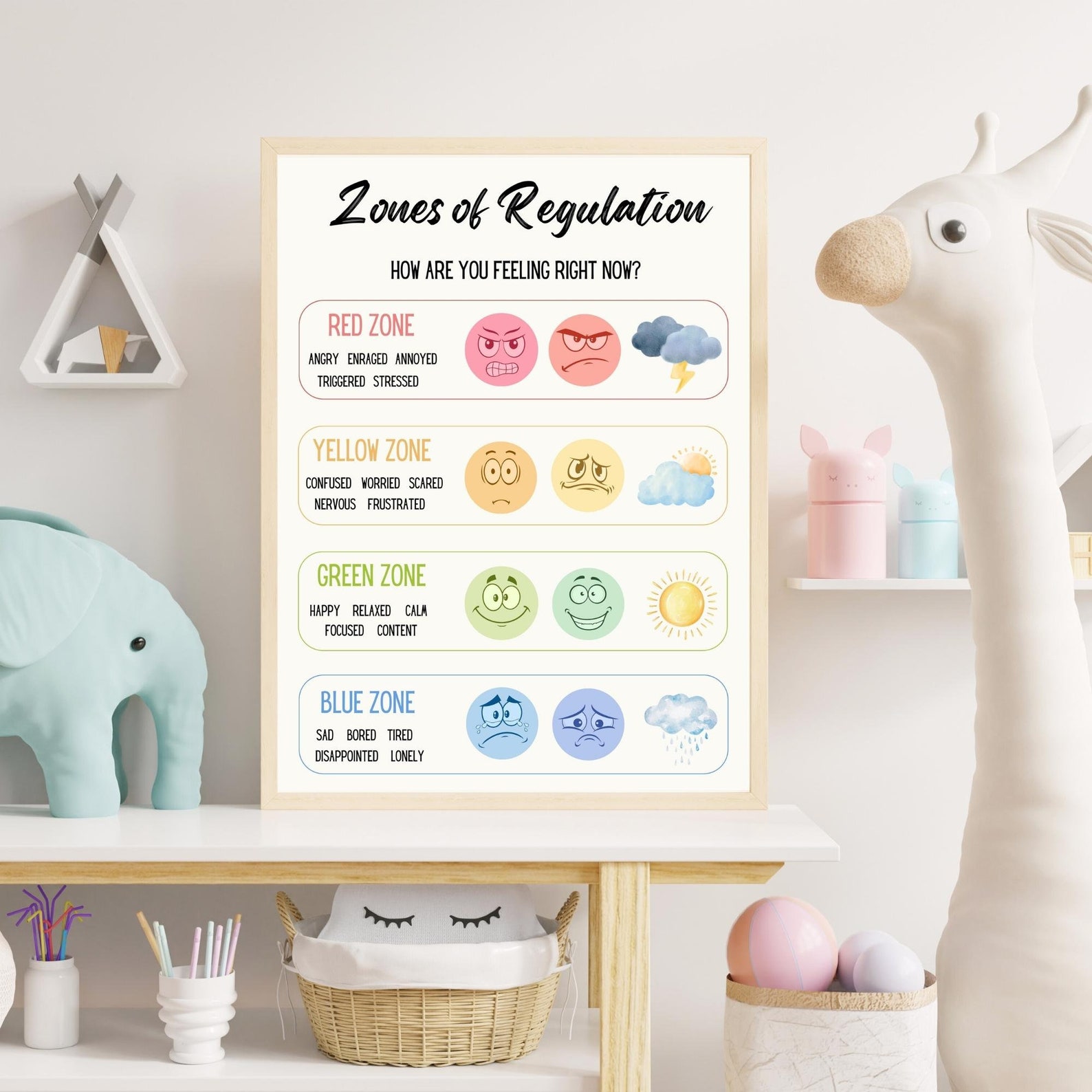 Zones of Regulation, Emotional Regulation, Calming Corner, Feelings ...